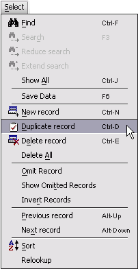 Duplicating records